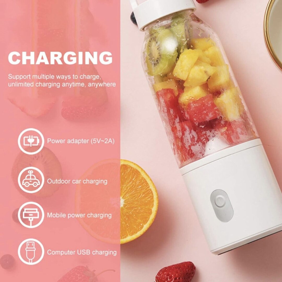 Mini Blender Electric Lemaro®, Portabil, Multifunctional, 500 ml ...