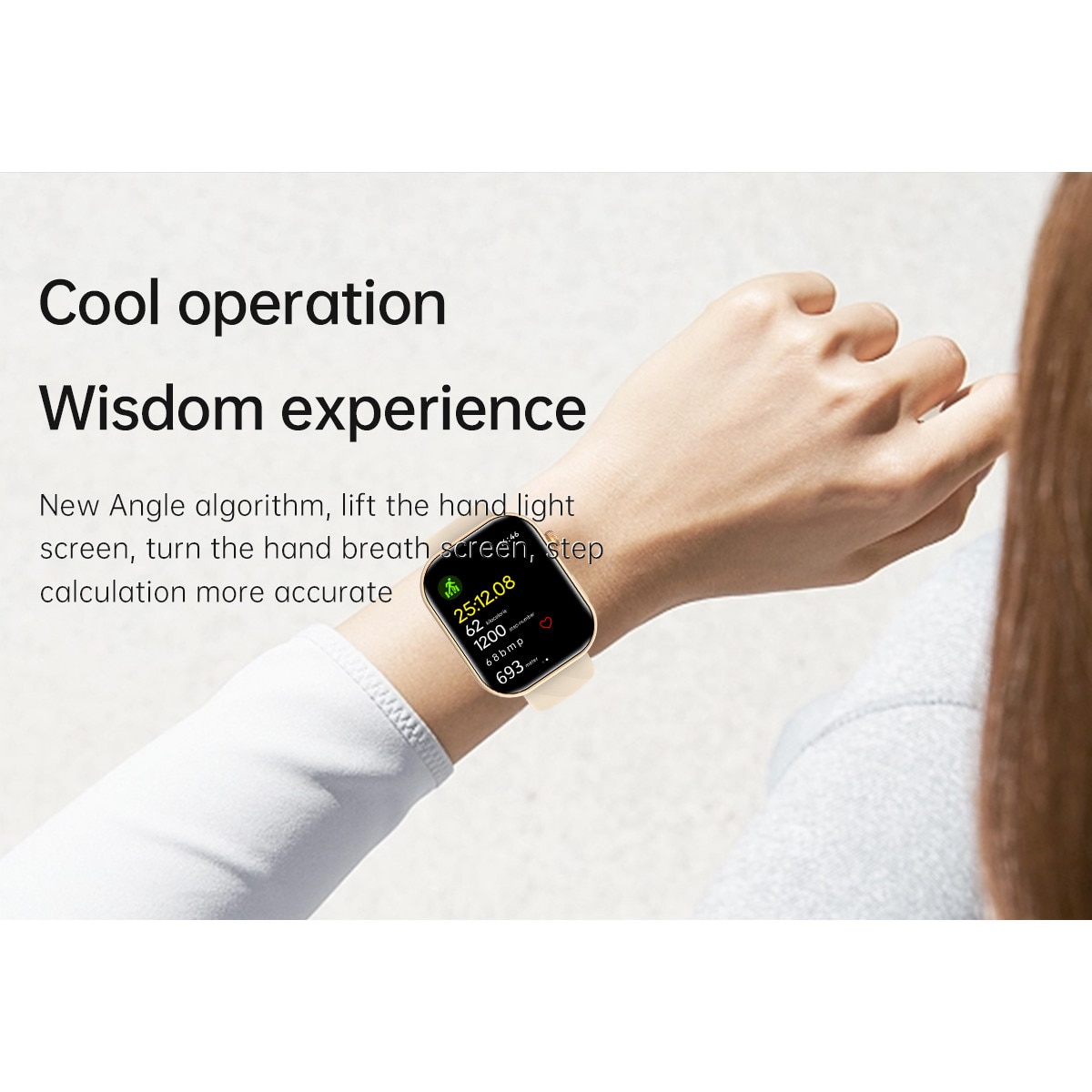 Smartwatch cu functie de telefon, HalfYue, 2.0 inchi, Ritm cardiac ...