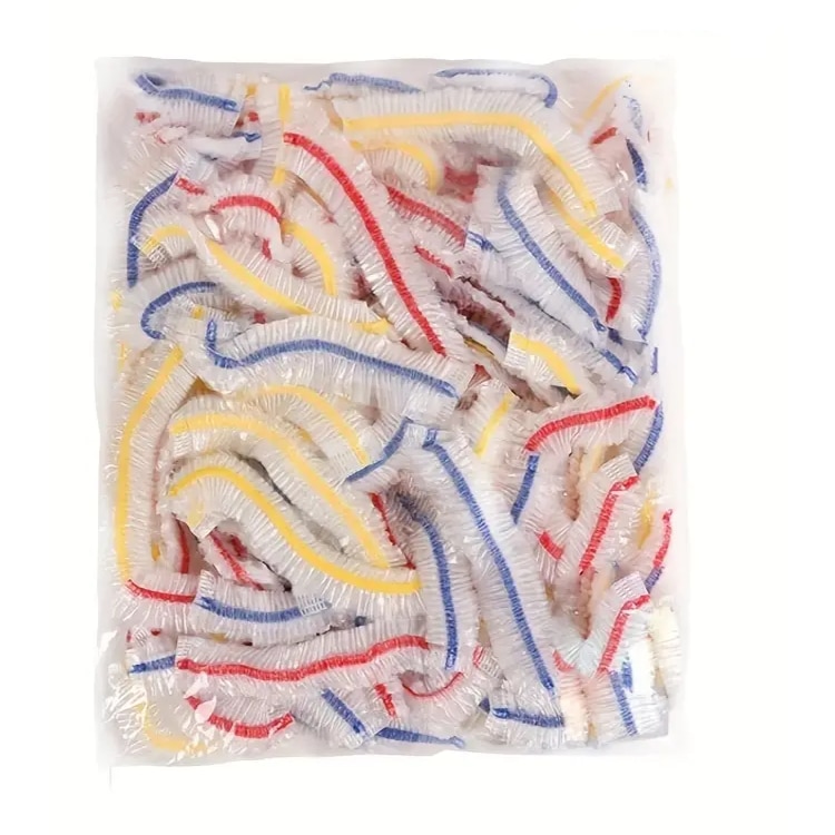 Set de 100 Pungi tip Capac de Unica Folosinta Transparente cu Capete ...