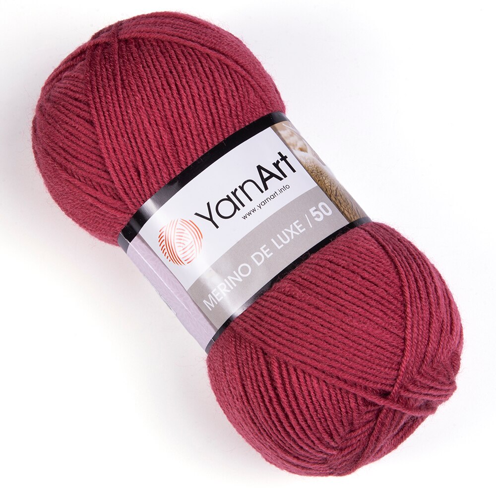 Fir Yarn Art Merino De luxe 50, culoare 570, 50% lana si 50% acril ...