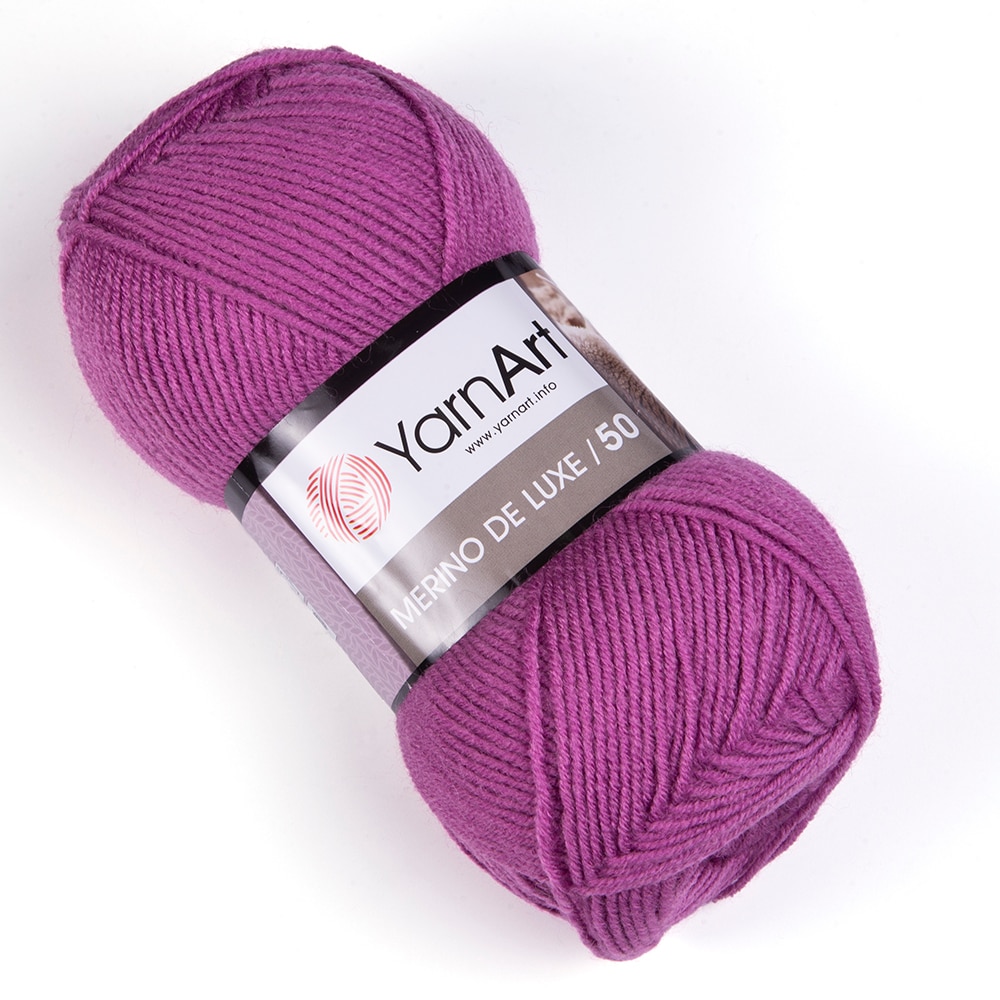 Fir Yarn Art Merino De luxe 50, culoare 560, 50% lana si 50% acril ...