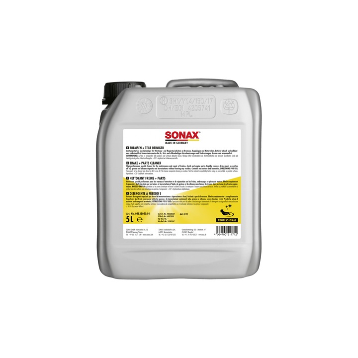 Sonax Brake & Parts Cleaner 5L - eMAG.bg