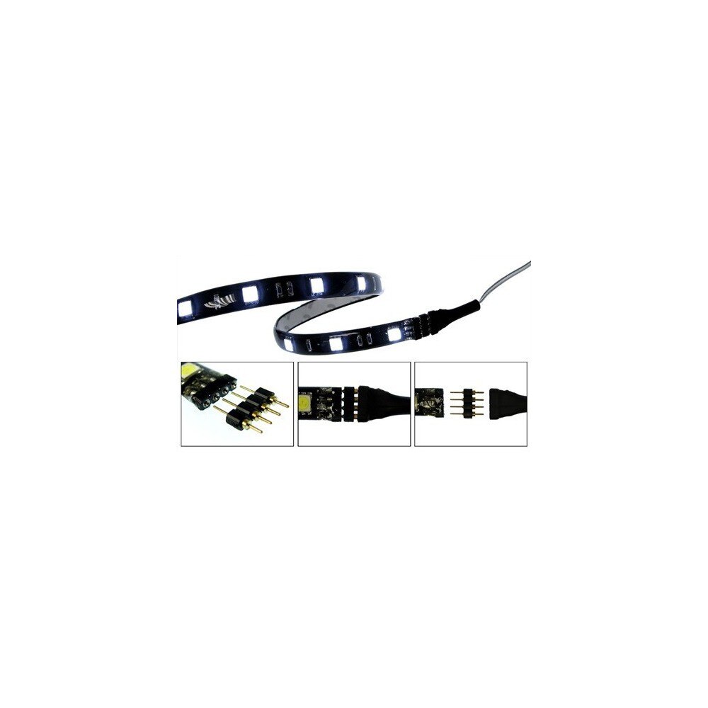 Conector banda led fara sudura 10x 4pin m-m 5050 rgb - eMAG.ro