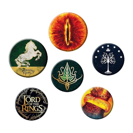 Set 6 Insigne Lord of the Rings, Symbols, 2, 5-3, 2 cm - eMAG.ro