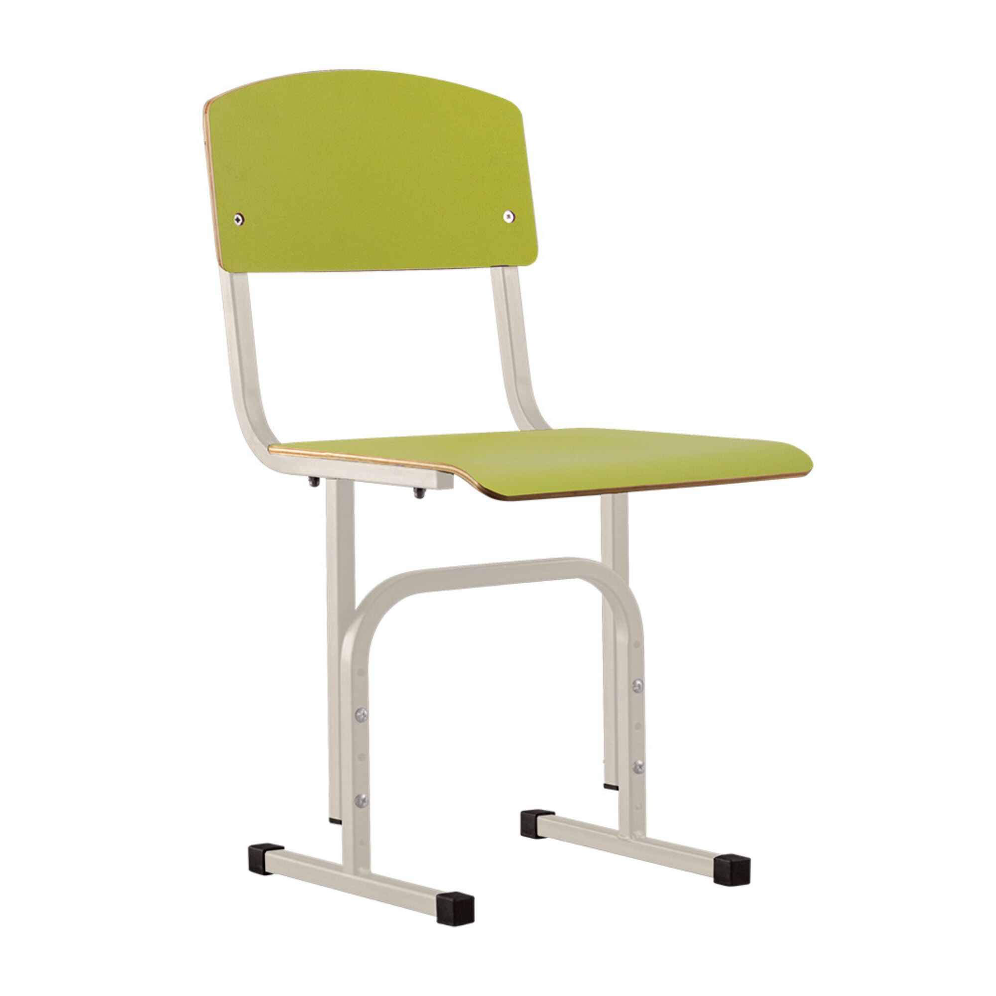 Scaun elev lemn E-274, cadru bej, inaltime ajustabila, verde lime - eMAG.ro