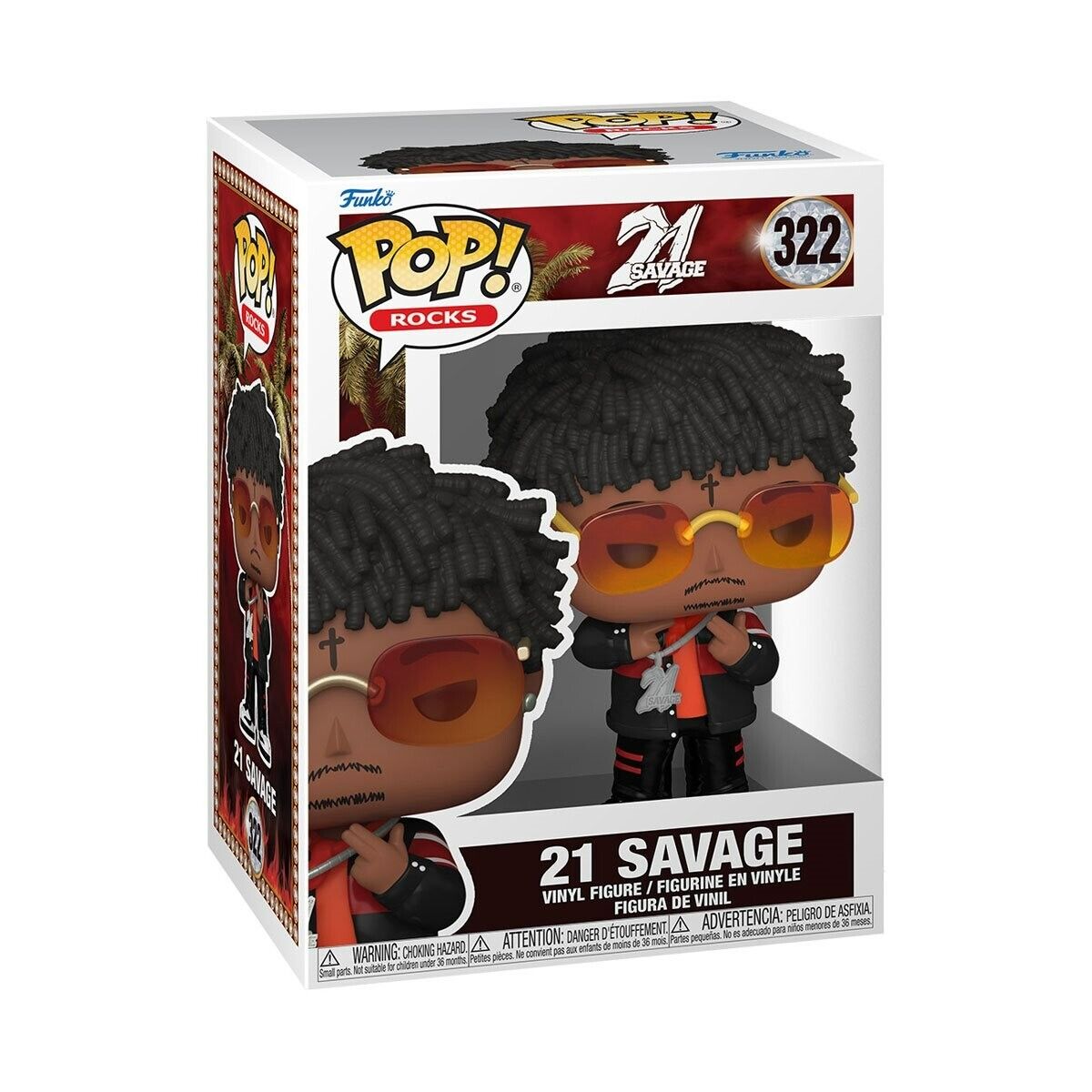 Figurina Funko Pop, 21 Savage (322) - eMAG.ro