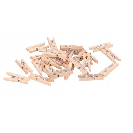 Carlige, Lemn, 2.5 cm, 24 buc - eMAG.ro