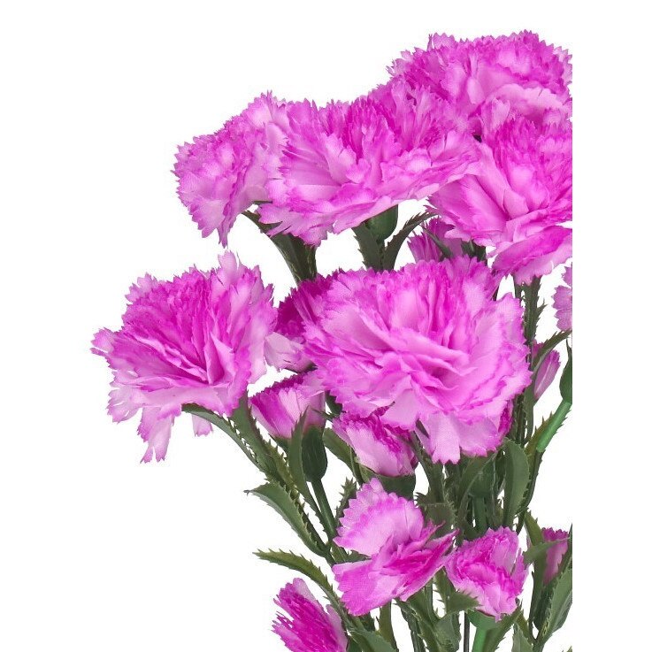 Buchet flori artificiale, Garoafe, Plastic, 40 cm, Violet - eMAG.ro