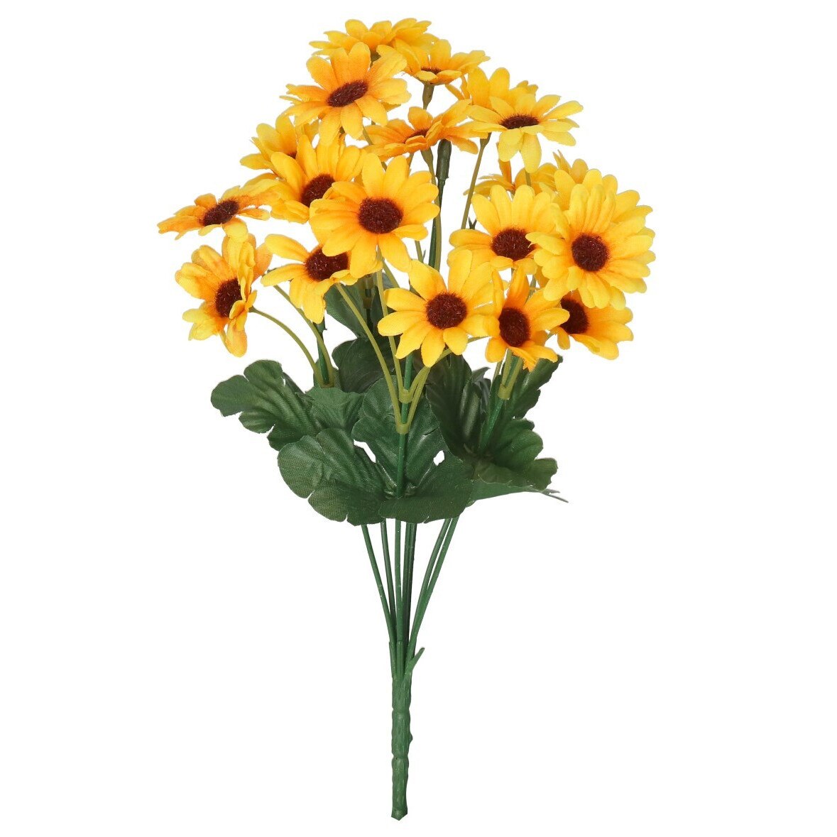 Buchet de floarea soarelui, Plastic, 31 cm, Galben - eMAG.ro