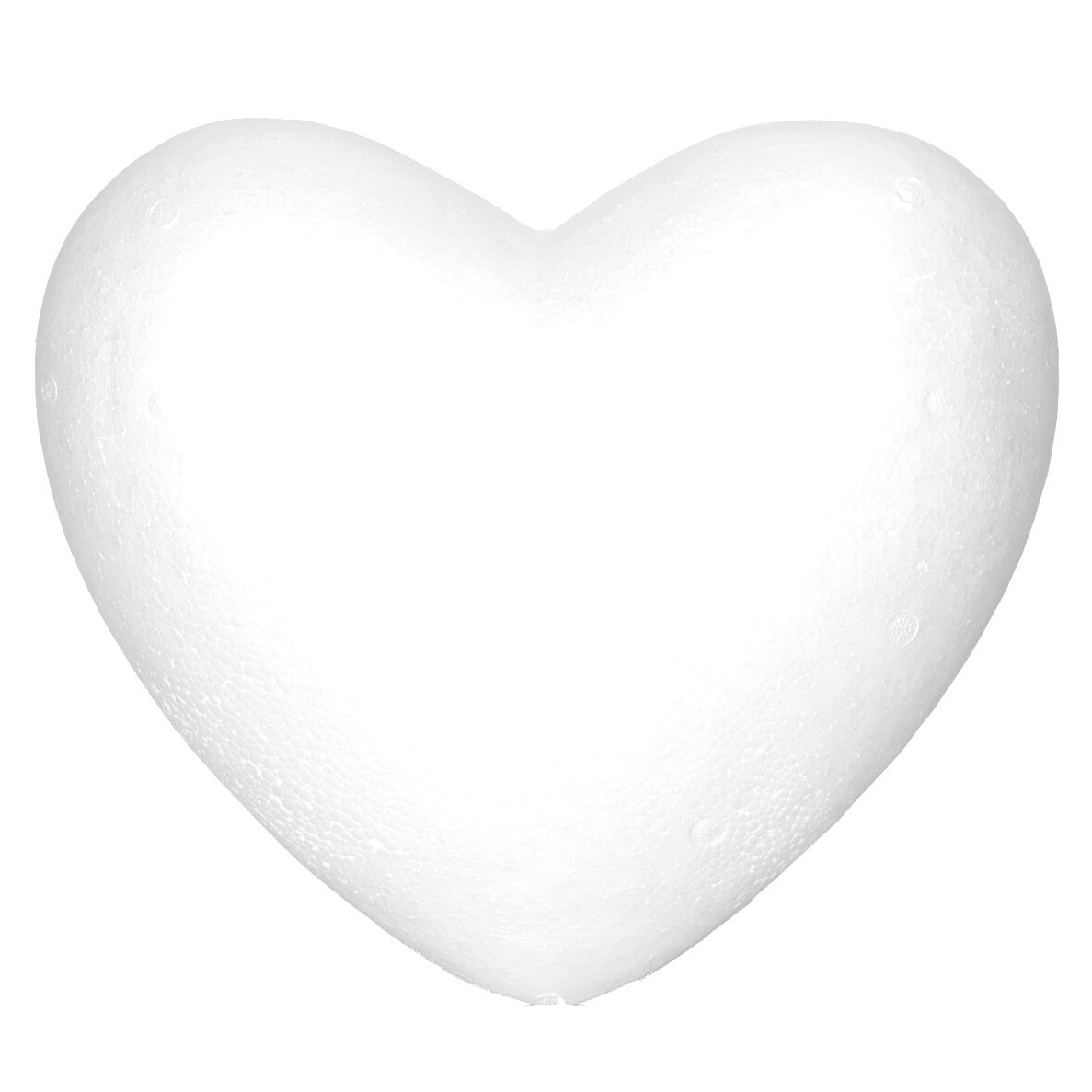 Inima decorativa, Polistiren, 30x30cm, Alb - eMAG.ro