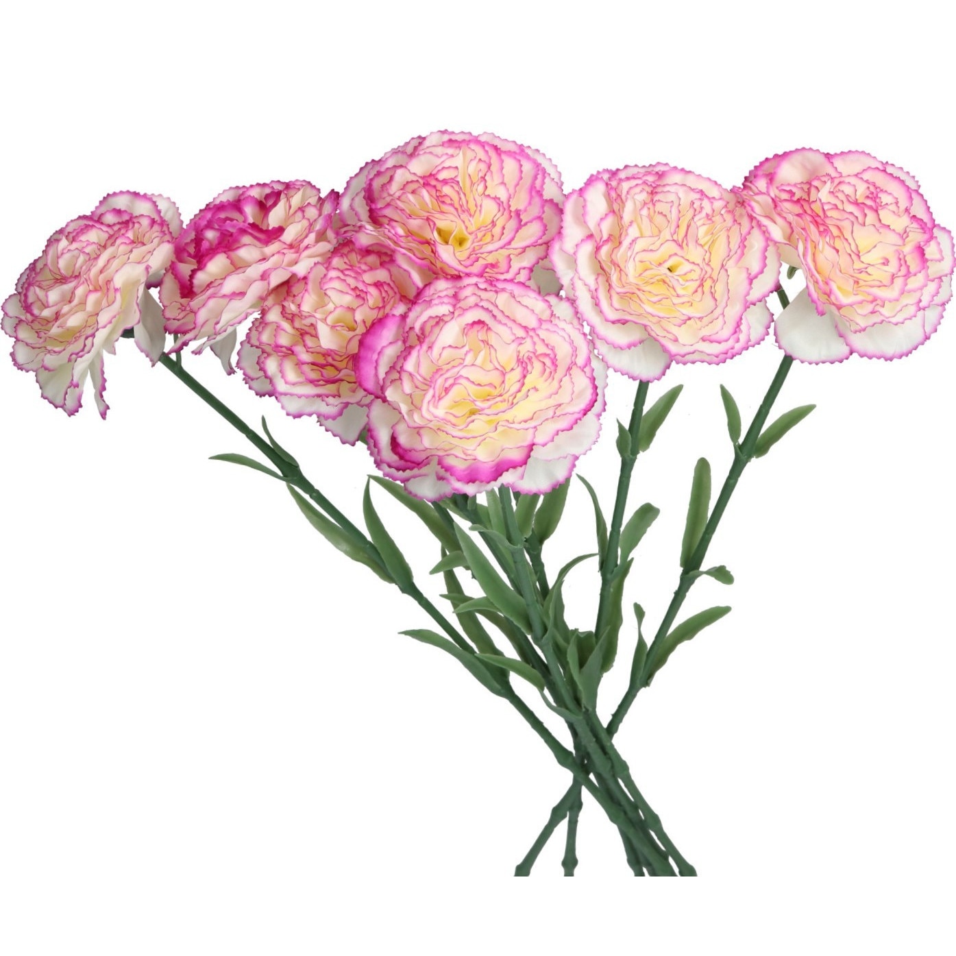 Buchet flori garoafe artificiale, Plastic, Roz - eMAG.ro