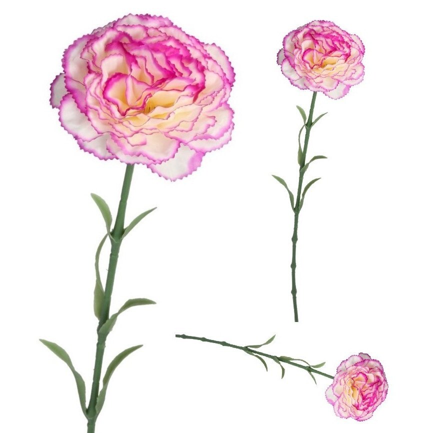 Buchet flori garoafe artificiale, Plastic, Roz - eMAG.ro