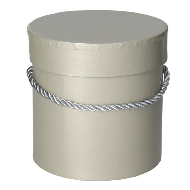 Cutie decoratiune flori, Carton, 12 cm, Gri - eMAG.ro