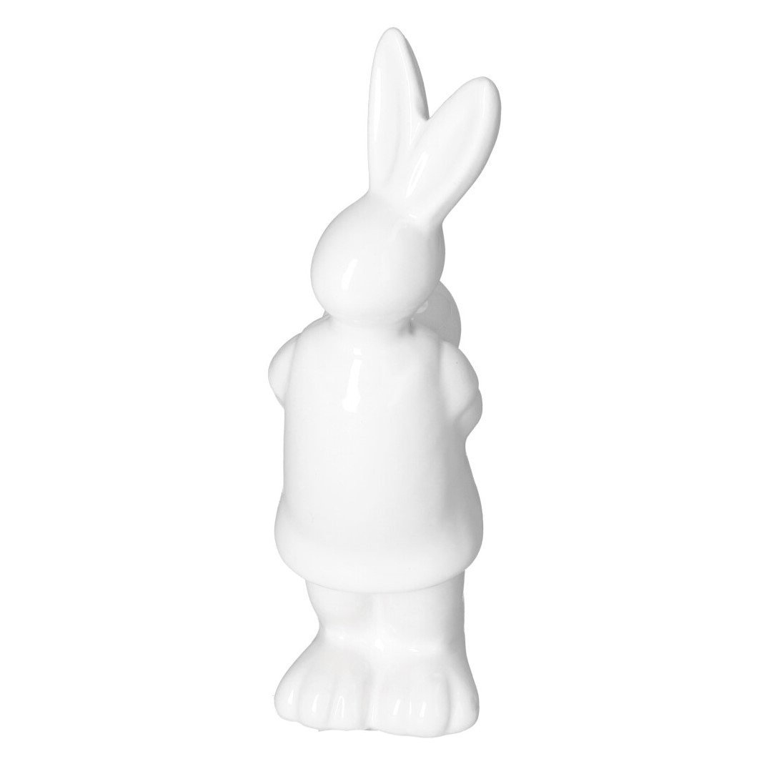 Figurina iepure de Paste, Ceramica, Alb - eMAG.ro