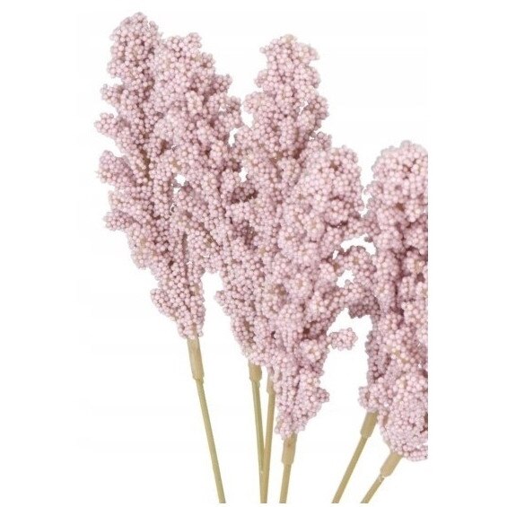 Buchet 6 flori artificiale, Plastic, Roz - eMAG.ro