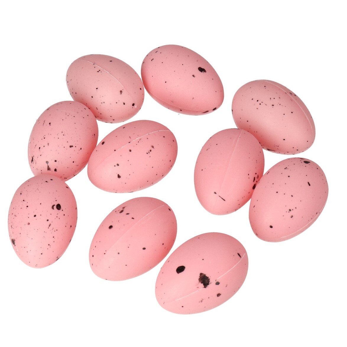 Set 12 oua decorative, Plastic, Roz - eMAG.ro