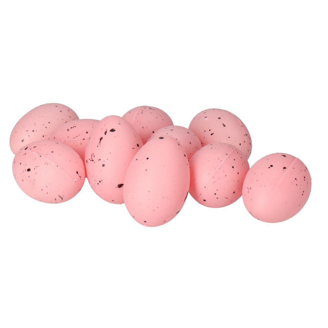 Set 12 oua decorative, Plastic, Roz - eMAG.ro