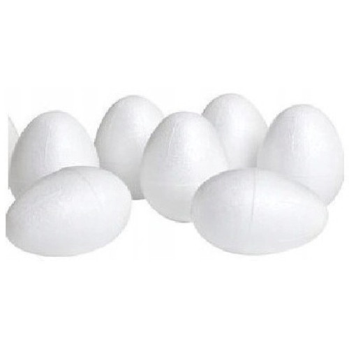Set oua, Polistiren, 5 cm, Alb, 10 buc. - eMAG.ro