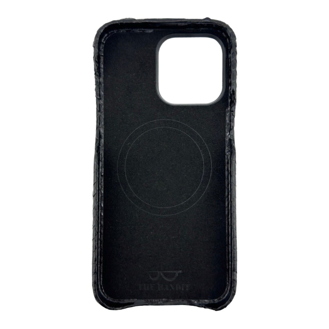Husa din piele, The Bandit Python pentru Iphone 15 Pro Max, Negru - eMAG.ro