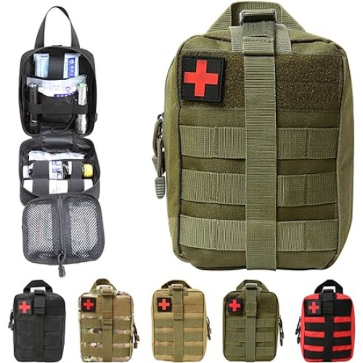 Geanta medicala militara de urgenta, JENUOS®, Poliester, Aplicabil la ...