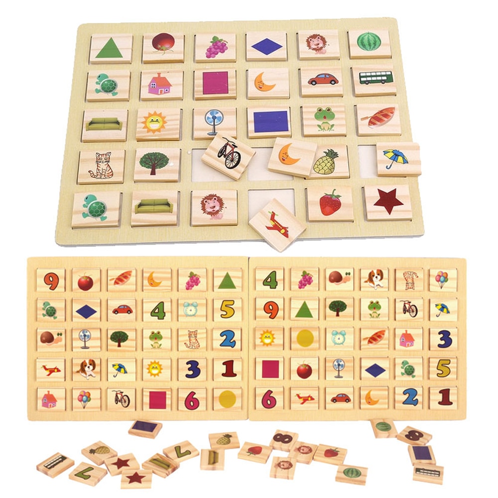 Joc de memorie si inteligenta din lemn tip Mahjong - Right Brain Memory ...