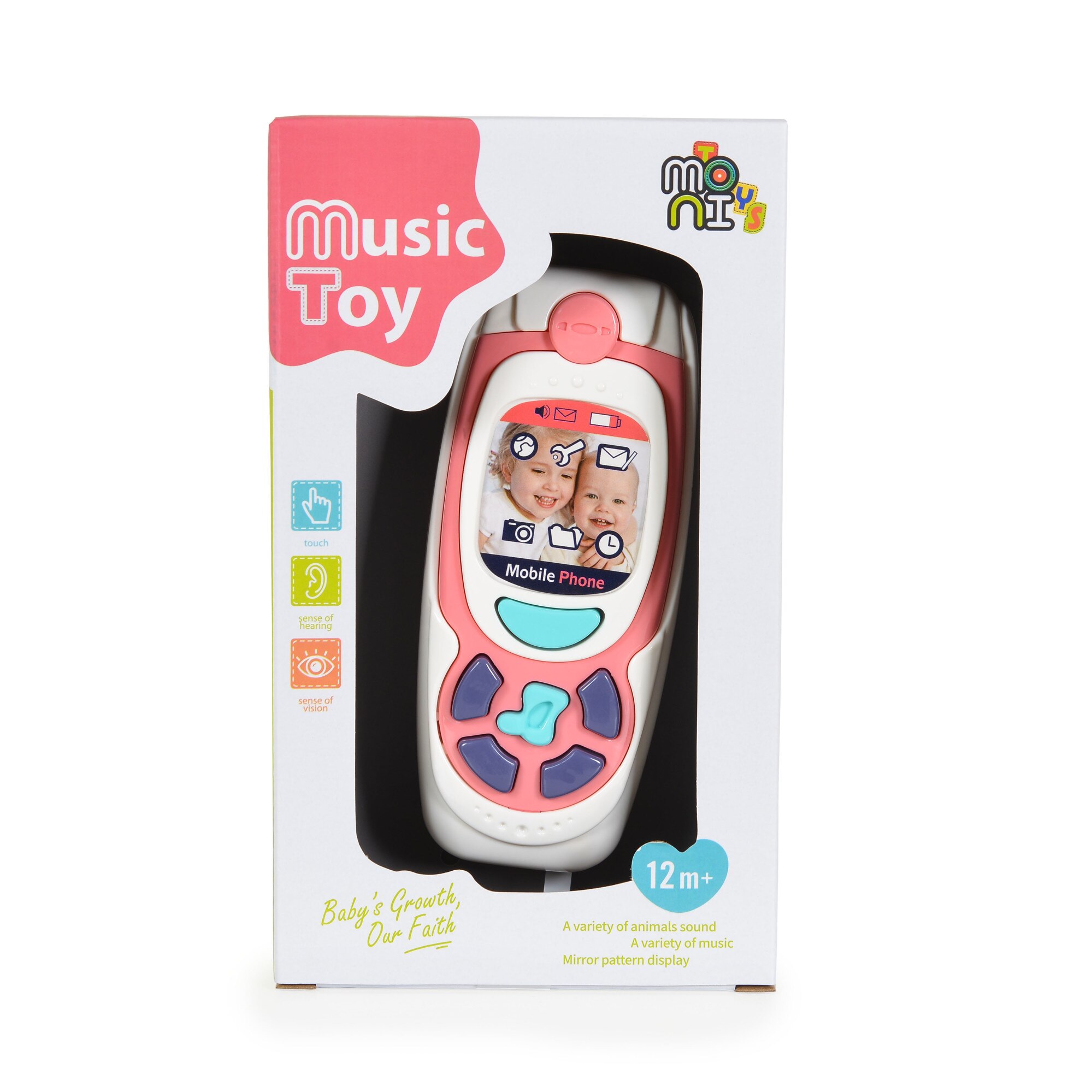 Telefon pentru copii, Moni Toys, 1+, Roz - eMAG.ro