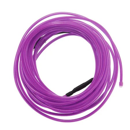 Lumina ambientala cu neon pentru masina cu fir, 5M, USB, Violet - eMAG.ro