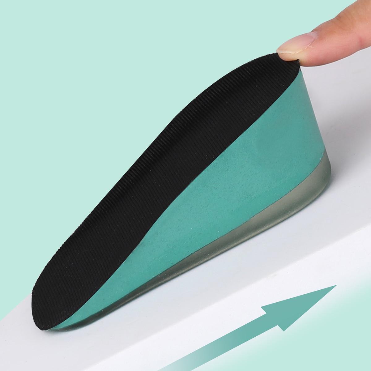 Set 2 bucati branturi inaltatoare ortopedice, talonete antialunecare ...