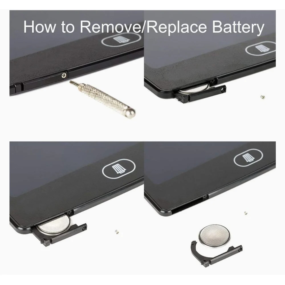 Tableta LCD scris si desenat pentru copii, buton de stergere, 30.5 cm ...