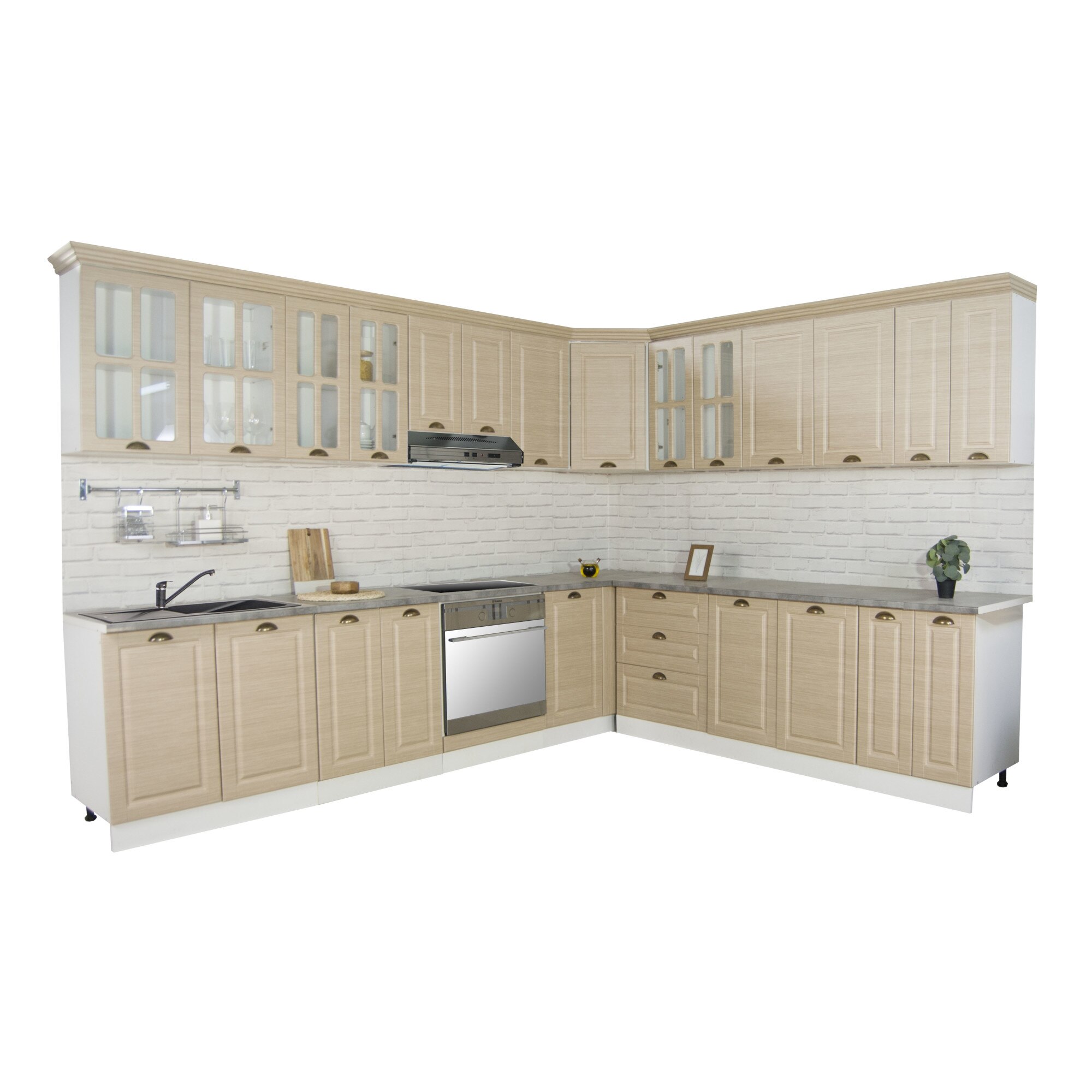 Set bucatarie Colt cu soft-close si fronturi MDF, Badenmob, seria ...