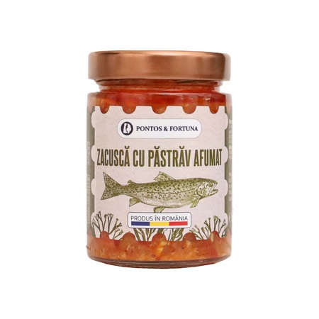 Zacusca cu pastrav afumat, Pontos&Fortuna 330gr - eMAG.ro