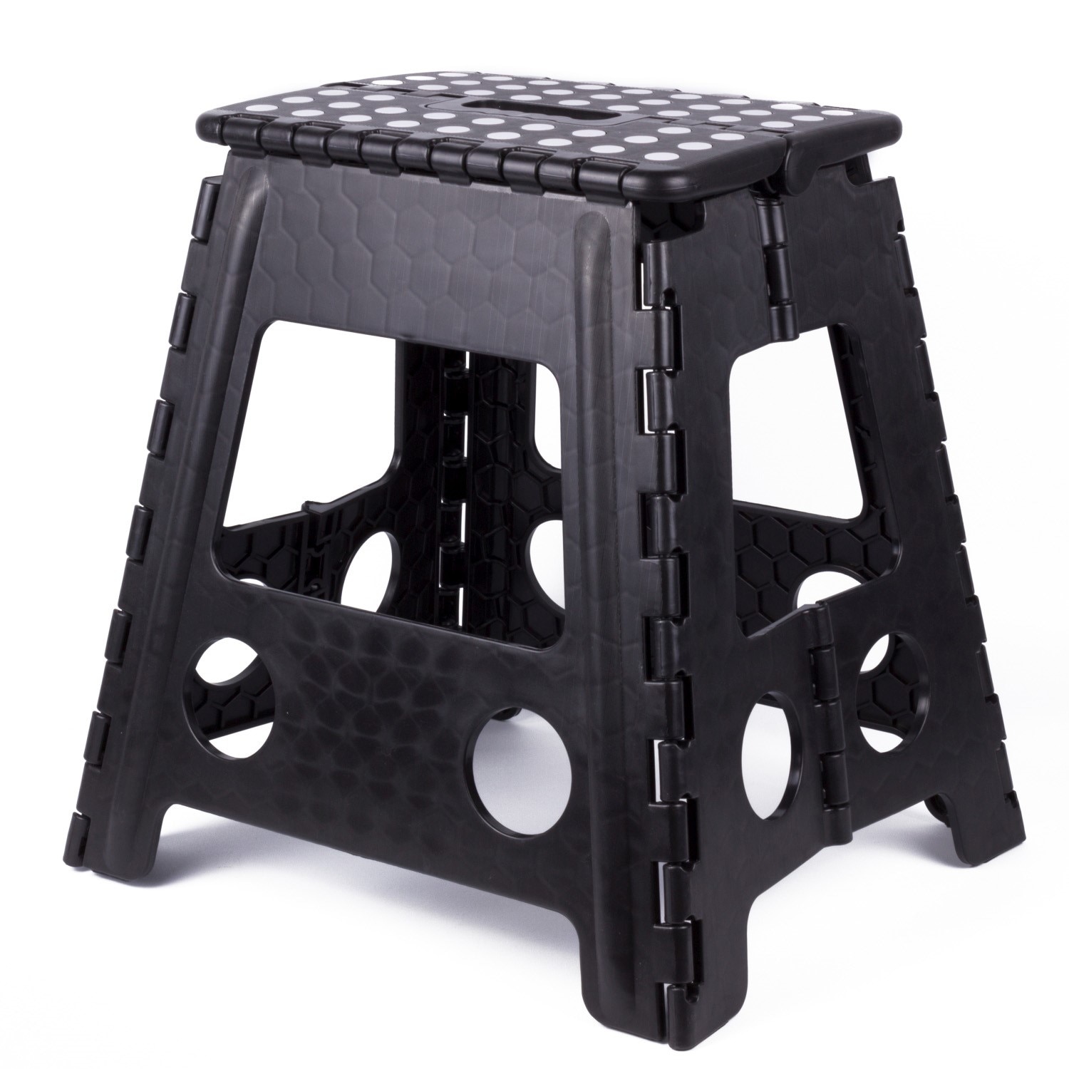Scaun pliabil negru mare, rezistent pentru 120 kg - eMAG.ro