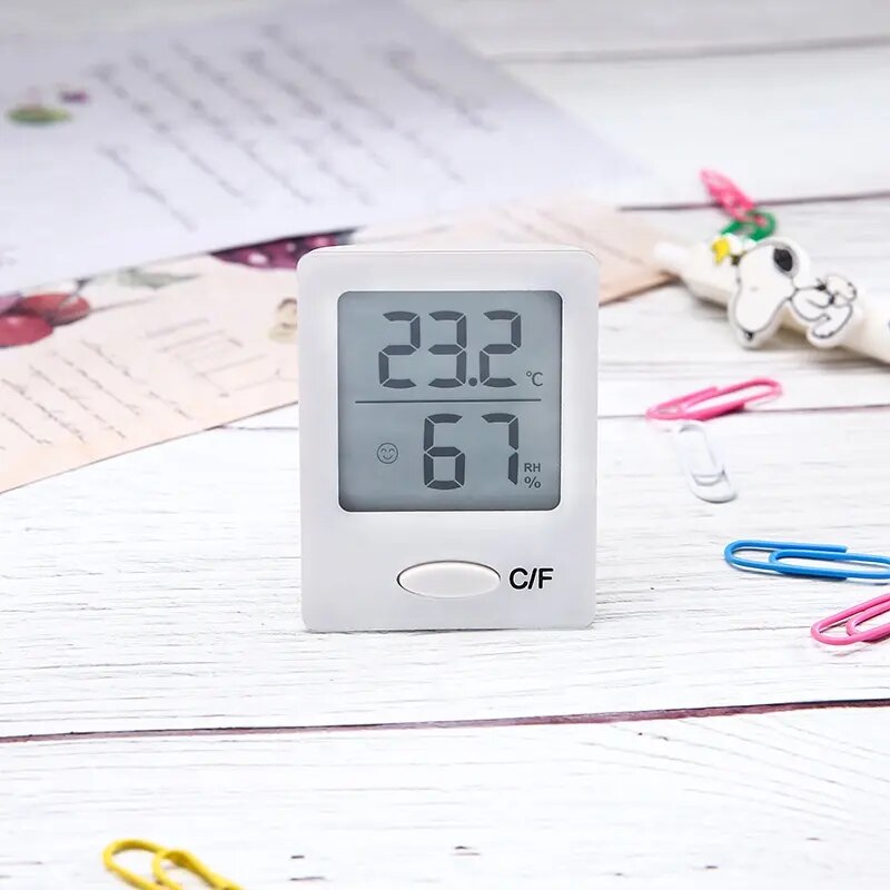 Termohigrometru pentru interior, din gama mini, interval -10 +70°C, 0% ...