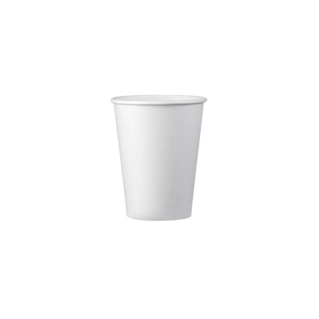 Set 50 Pahar de hartie alb cu un singur perete, 350 ml, 12 oz - eMAG.ro