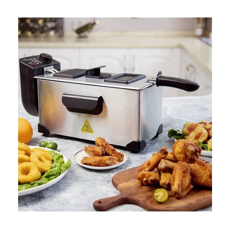 Friteuza profesionala, 2200W, 3 L, Saiconcept®, Termostat reglabil ...