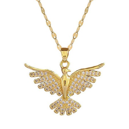 Lant dama, pandantiv pasare cu aripi intinse, model delicat elegant ...