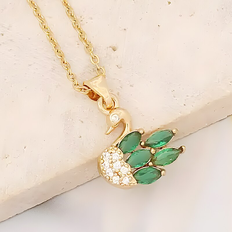 Lant dama, pandantiv lebada, model delicat elegant, tematica fancy swan ...