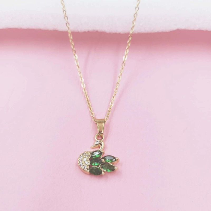 Lant dama, pandantiv lebada, model delicat elegant, tematica fancy swan ...