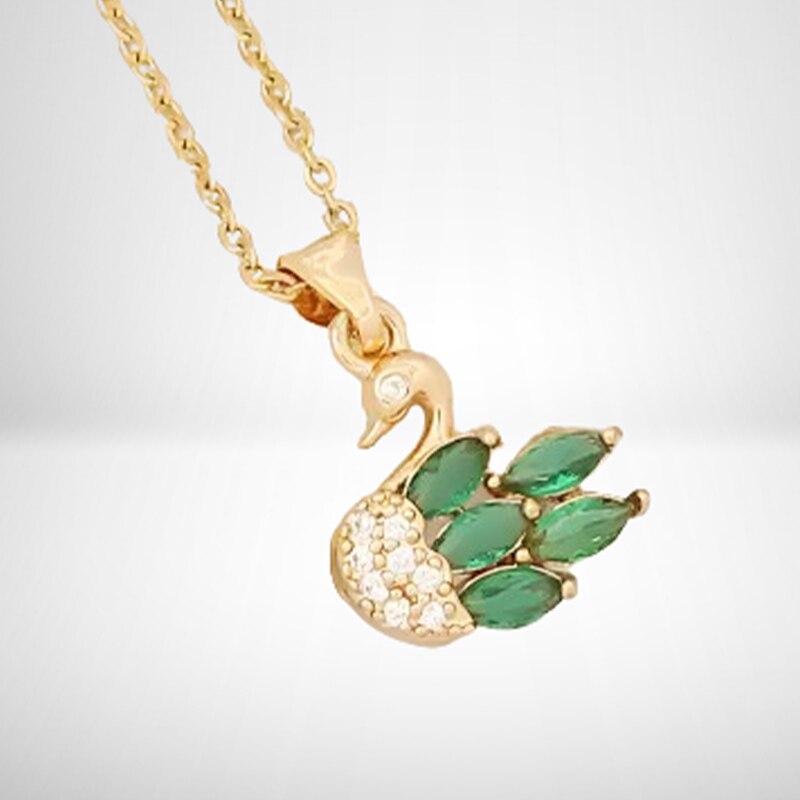 Lant dama, pandantiv lebada, model delicat elegant, tematica fancy swan ...