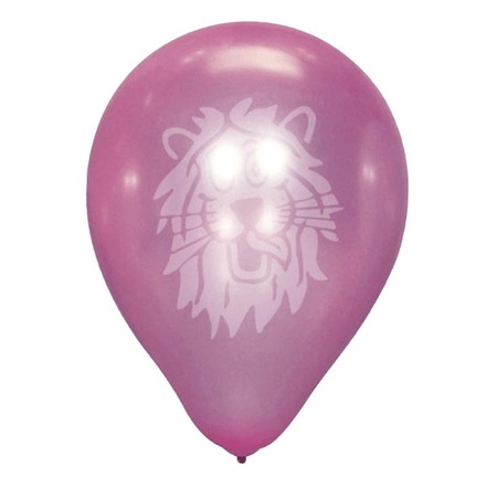 Set 100 baloane, Lion Balloons, Latex, Roz - eMAG.ro