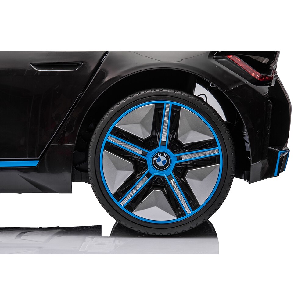 Masinuta electrica BMW I4, roti EVA si scaun piele, negru - eMAG.ro
