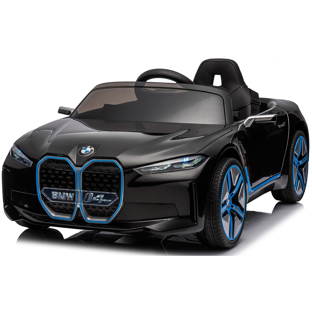 Masinuta electrica BMW I4, roti EVA si scaun piele, negru - eMAG.ro