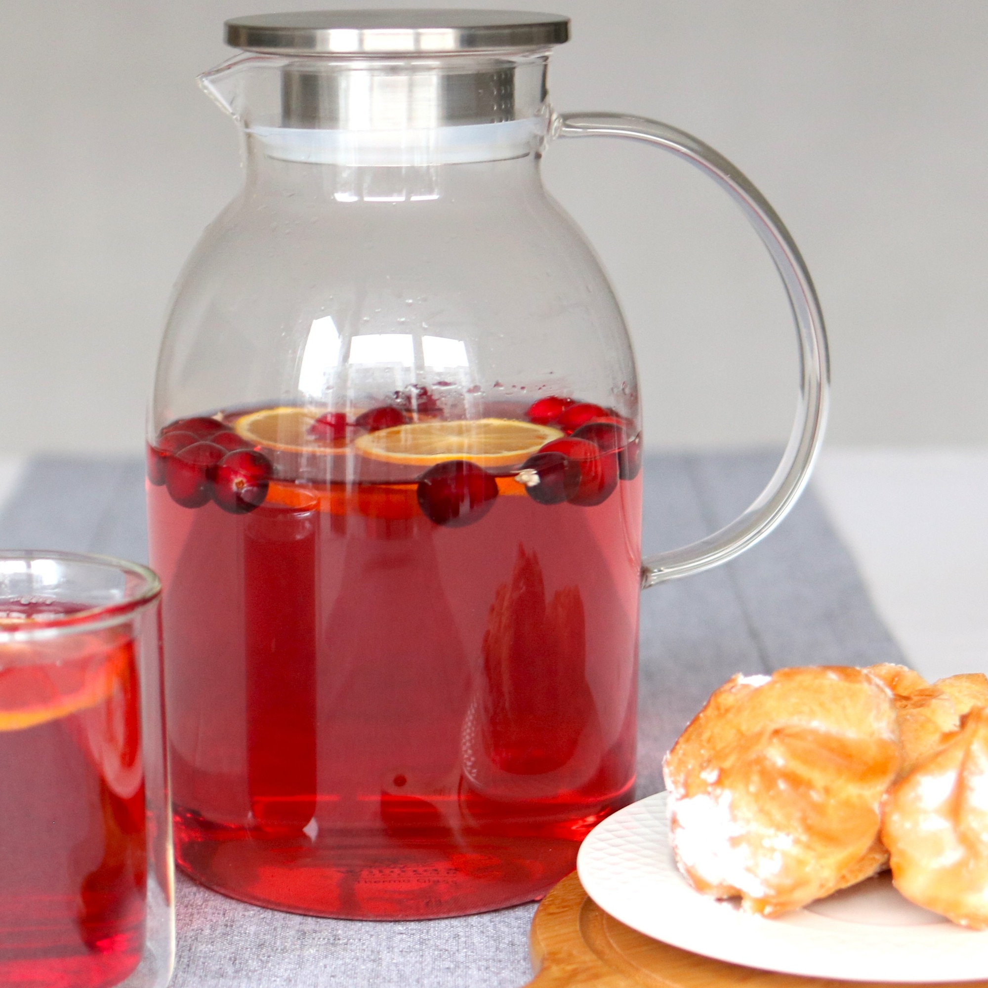 Ulcior cu capac, Wilmax England, Sticla/Metal, 2100 ml, Transparent ...