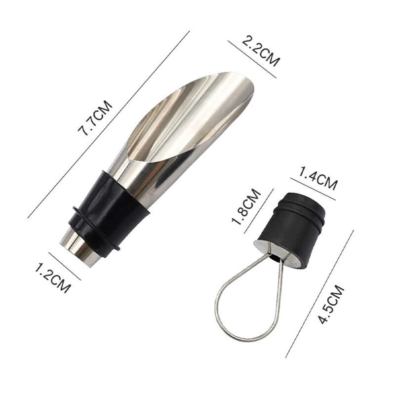 Picurator cu Dop CCmax din Aluminiu pentru Sticle de Vin, Garnitura din ...