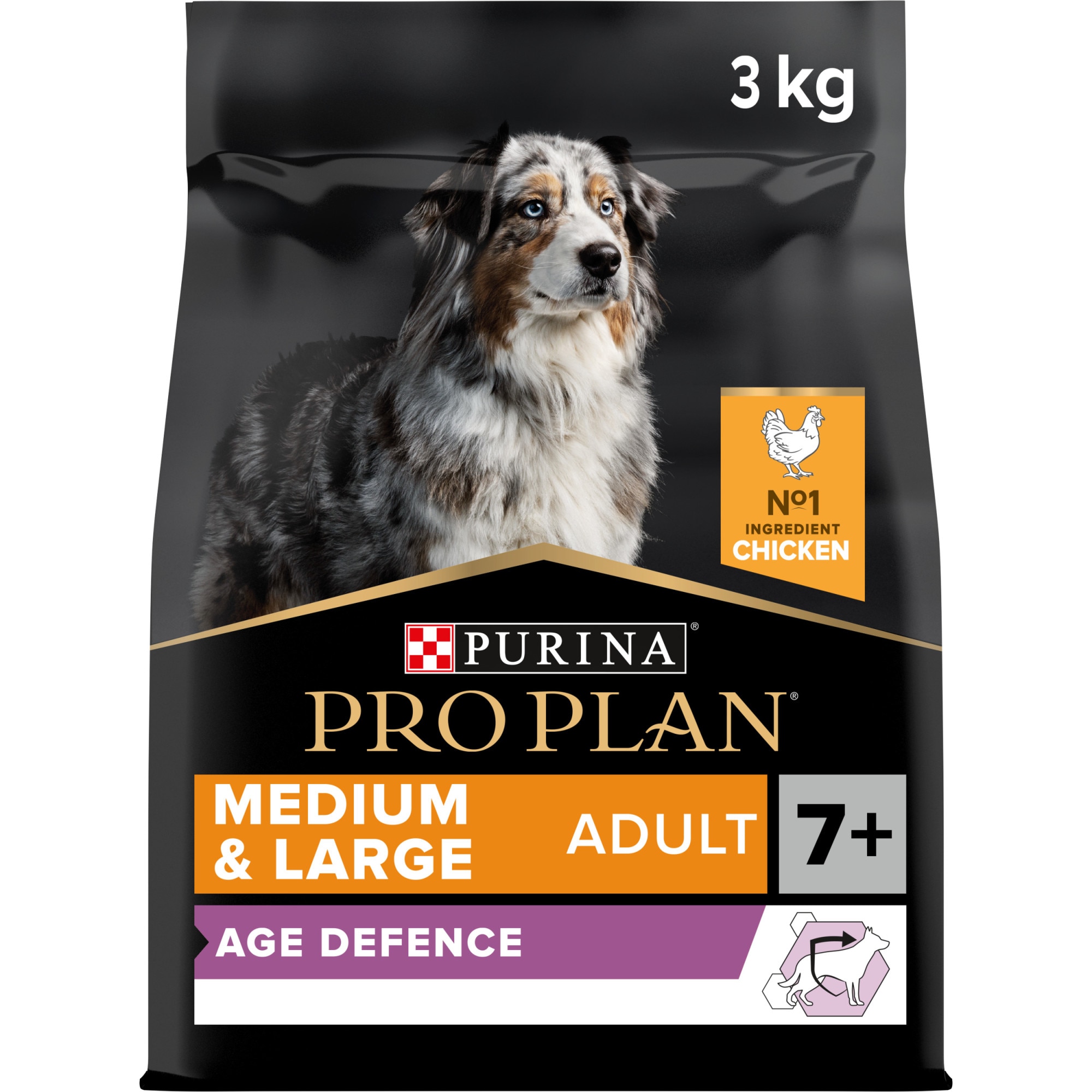 Суха храна, PURINA PRO PLAN Medium & Large Adult Dog 7+ Age, за кучета ...