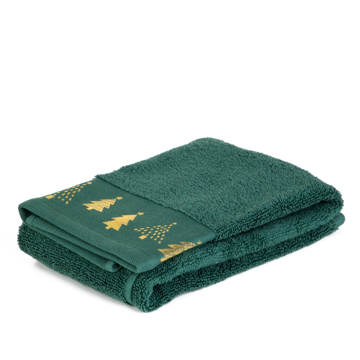 Prosop ADELINE verde cu pomi de Craciun 45x75 cm HOMLA - eMAG.ro