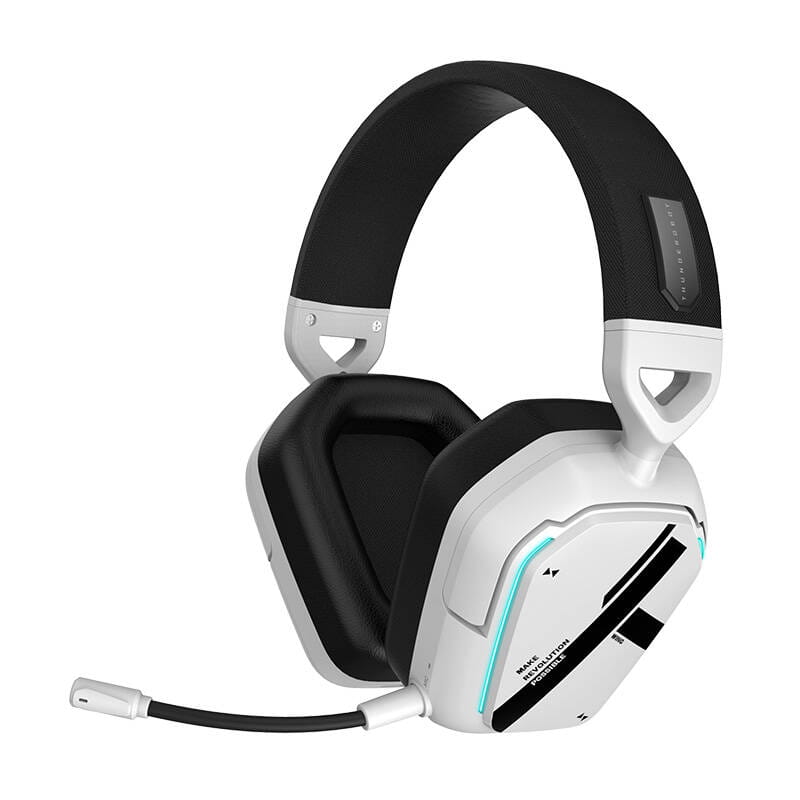 Casti gaming over-ear cu microfon Shadow Wing HL504, Thunderobot, Alb ...
