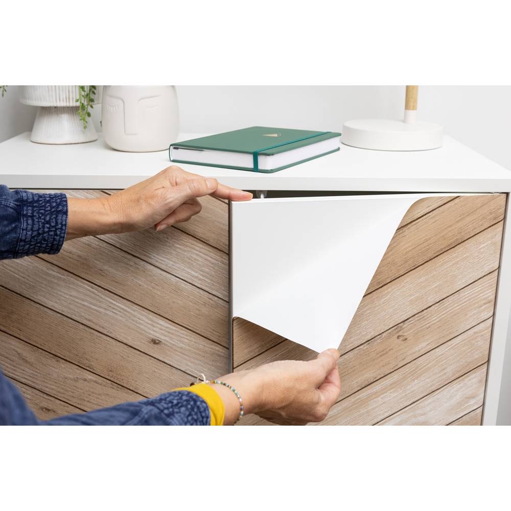 Autocolant mobila, d-c-fix Chevron, imitatie lemn, bej, 67.5cmx2m - eMAG.ro