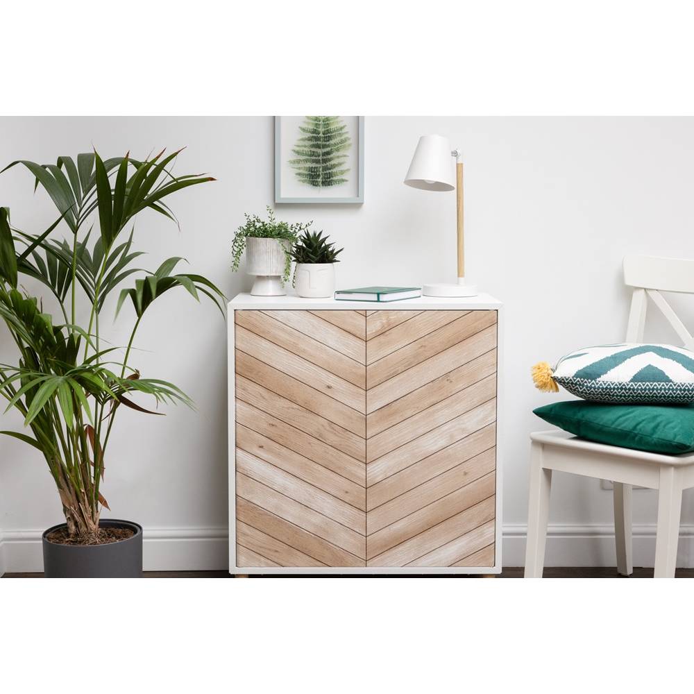 Autocolant mobila, d-c-fix Chevron, imitatie lemn, bej, 67.5cmx2m - eMAG.ro