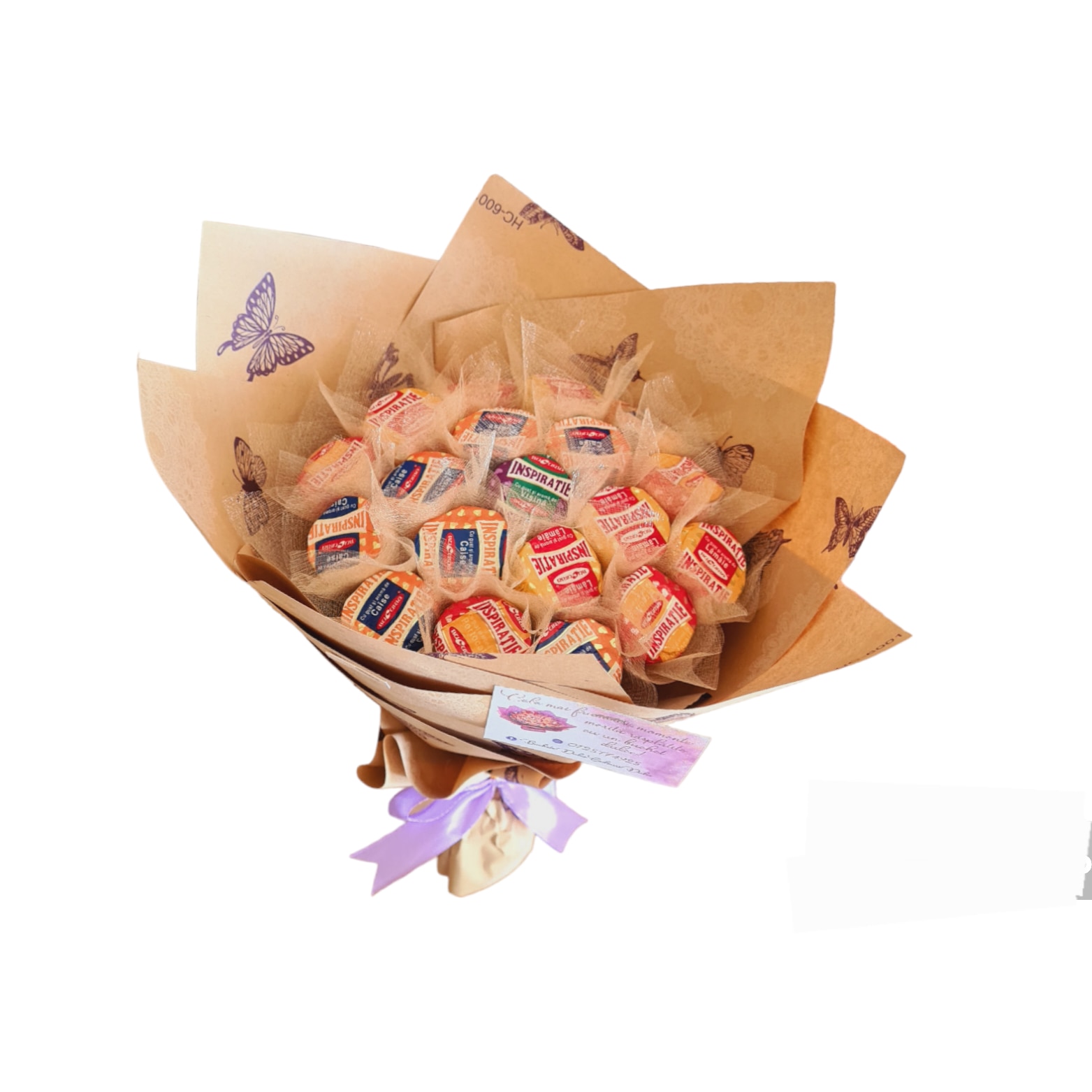 Buchet dulce Bucuria din 19 praline de ciocolata - eMAG.ro